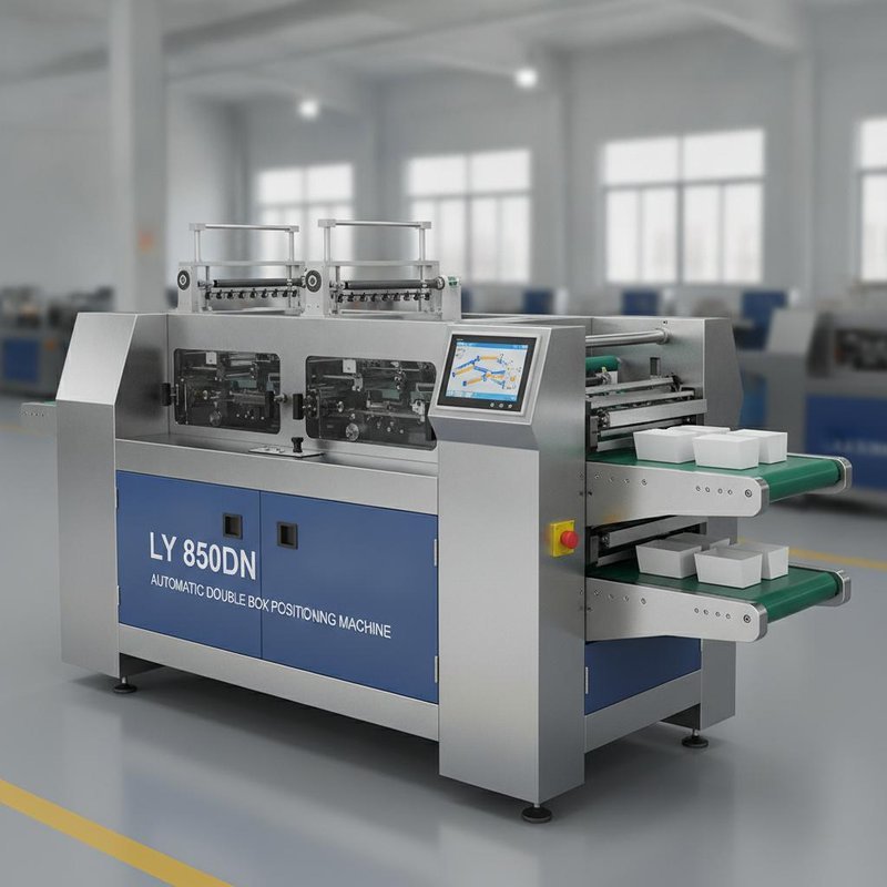 Quality LY 850DN Automatic Double Box Positioning Machinepaper folding machine automatic for sale