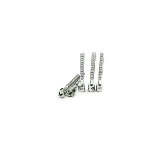 Quality Galvanized Carbon Steel Machine Screws M3x25 Sandblasting Single Hole for sale