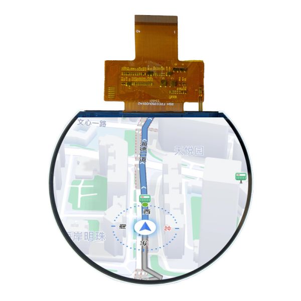 Quality 3.5Inch Round Semicircular LCD Display 800x640 HD TFT Screen for sale