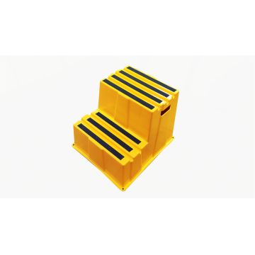 Quality Safety Padded Step Stool HDPE High Step Ladders For Operating The Machine for sale