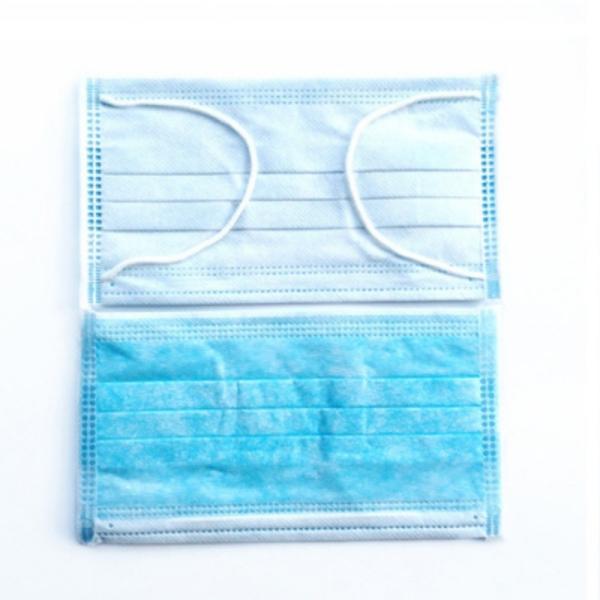 Quality Anti Viral Disposable Breathing Mask , Blue Earloop Medical Masks for sale