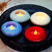 Quality Weddings LED Candle Flicking 3D Flame Real Wax Waterproof Floating Remote for sale
