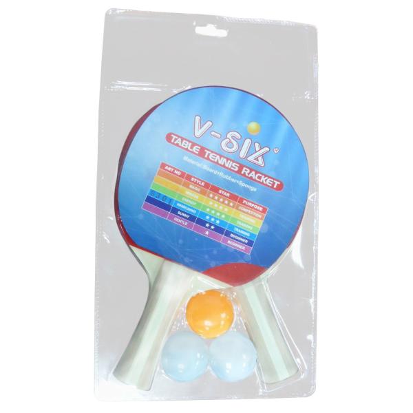 Quality Standard Size Ping Pong Paddles , 3 Star Table Tennis Bats With ITTF Rubber for sale