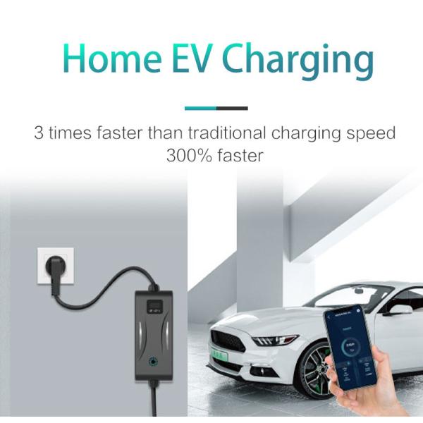 Quality Home 16A 32A Portable EV Charging Station 7kw Type 2 Charger CE Plug for sale