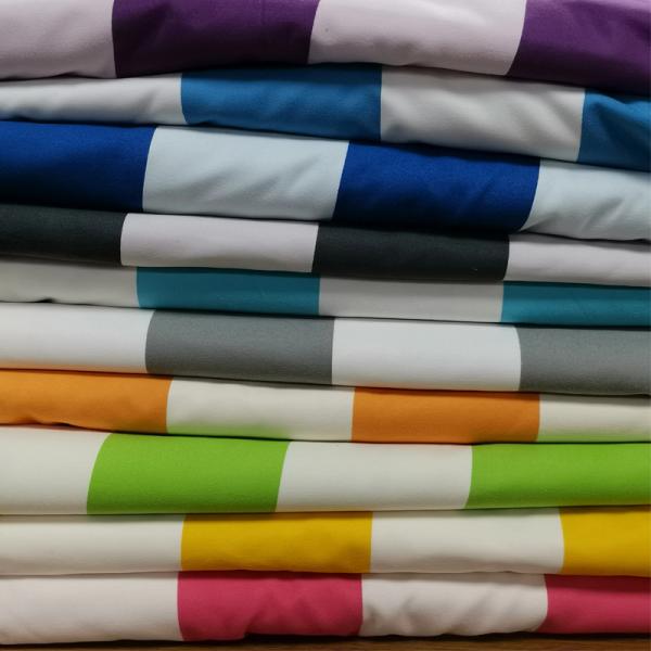 Quality Microfiber Yellow White Pink Striped Beach Towel 300gsm for sale