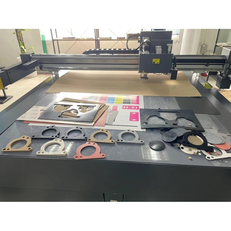 Asbestos Compressed Fiber Interface non-asbestos Rubber Sheet Rubberised Cork Gasket Cutting Machine