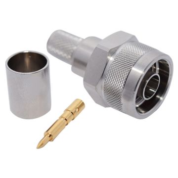 Quality N Type Straight Crimp Male 50 Ohm LMR-400 RF Connector for sale