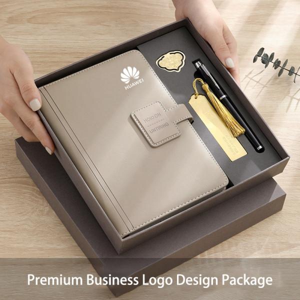 Quality High End PU Leather Notebook Journal Set With Match Pen Brass Bookmarks for sale