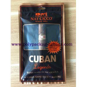 Quality Gravure Printing Custom LDPE Cigar Humidor Bags for sale