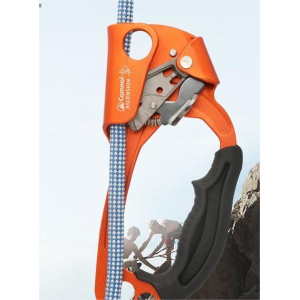 Quality Aluminium Alloy Ascender Outdoor Mountaineering Climbing Stopper Rope Grabber for sale