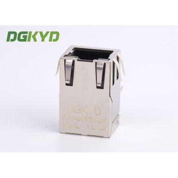 Quality 25.4mm single port tap up rj45 modular jack 10/100 base-tx telecom connector G/Y for sale