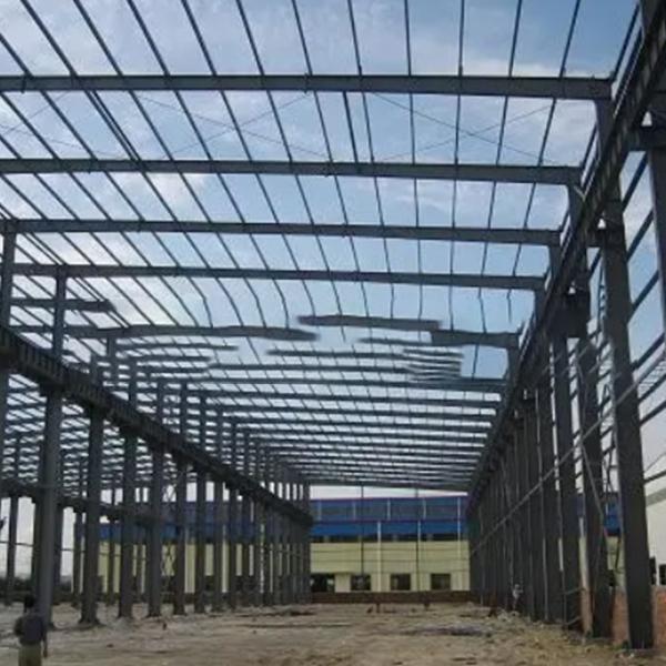 Quality Galvanized Prefabricated Steel Building Metal Steel Warehouse Construction Q345 for sale