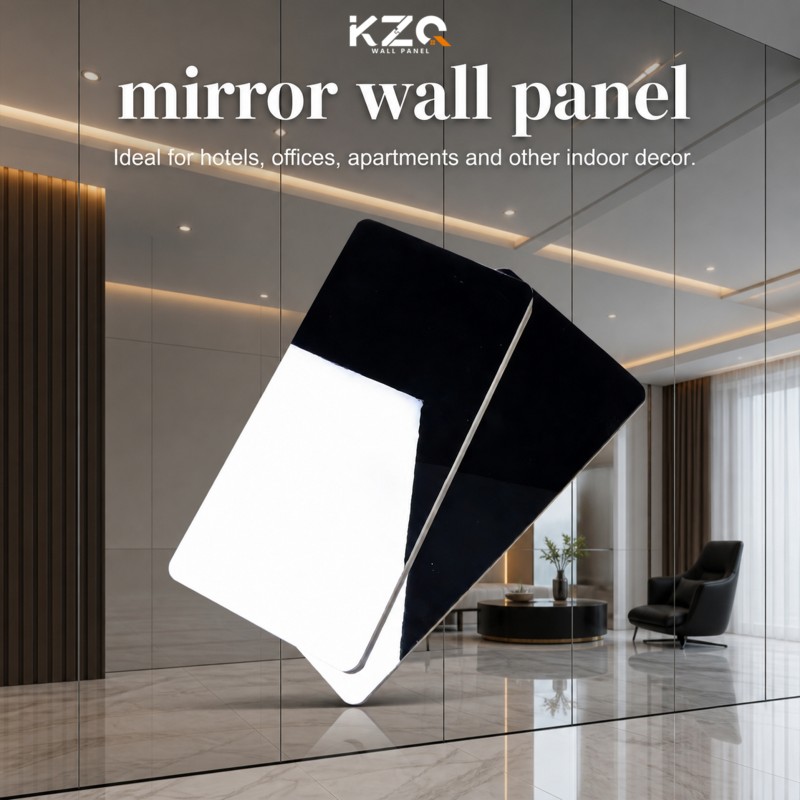 Quality OEM ODM PET Waterproof Mirror Wall Panel for Hotel Commercial Project for sale