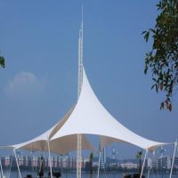Quality Architectural Outdoor Landscape Canopy Shade Awning PVC Fabric Sail Membrane for sale