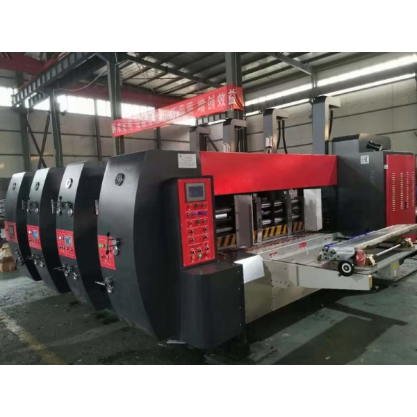 Quality 2 Color Flexo Folder Gluer Machine 600*1900 - 1600*2900mm Feed Range for sale