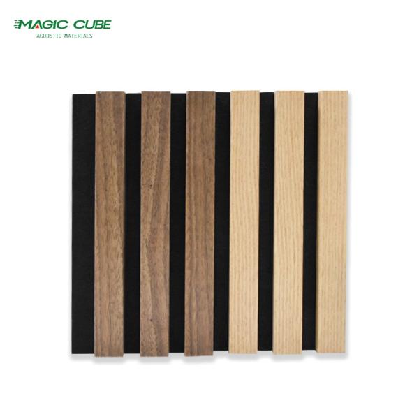 Quality Wood Slats Akupanel Wall Wooden Slatted Acoustic Panels for Decoration in HPL Finish for sale