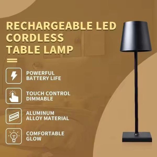 Quality 3 Color Dimmable Led Table Lamp C-Shaped Charging Desktop Ambient Light for sale