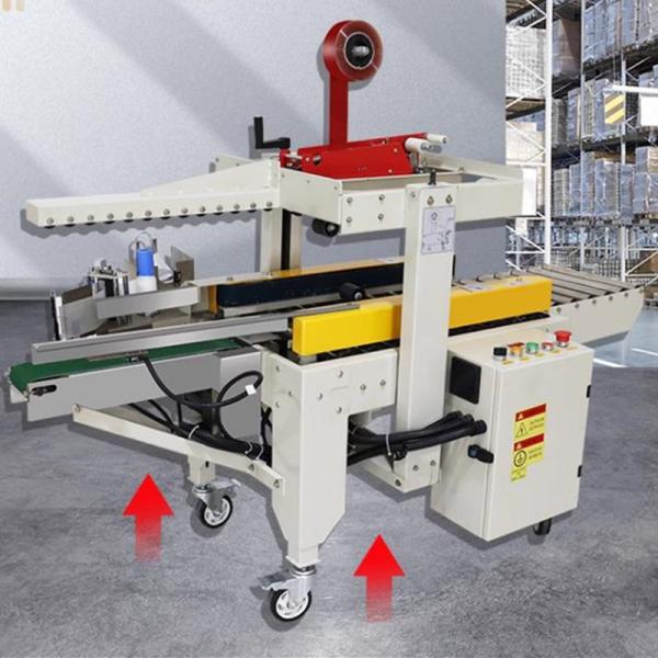 Quality 1830x670x1230mm Automatic Carton Box Sealing and Labeling Machine for Easy for sale