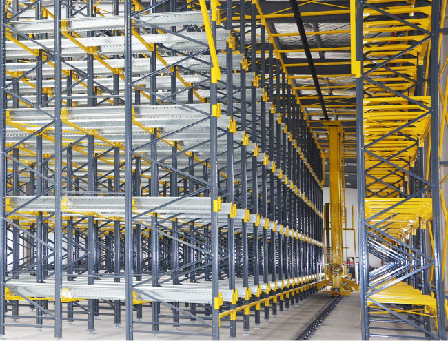Two Way Radio Shuttle Racking and Stacker Crane Floor Supported SRM Storage And Retrieval Machine ASRS Automatic Storage And Retrieval System