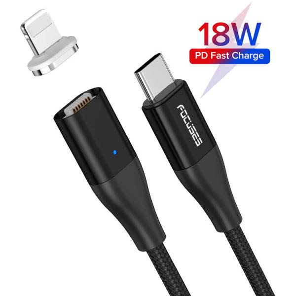 Quality Fast Charging PD 18W Magnetic USB Charging Cable LED Magnetic USB Cable for sale