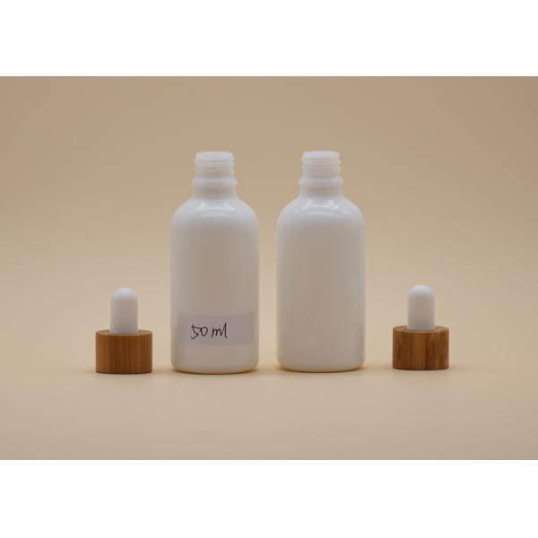 Quality 50ML Aromatherapy Dropper Bottles Glass Bamboo Dropper Anti Spilling for sale