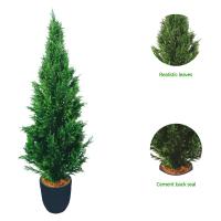 China Cypress High Density Bonsai Evergreen Artificial Plants 1.2m-2m factory