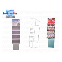 Quality Temporary Card Cardboard Floor Displays 140gsm Disinfectant Wipes for sale