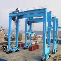Quality Rubber Tire Double Girder Container Gantry Crane With Telescopic Spreader for sale