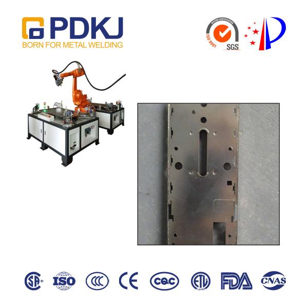 Quality 1.5KW Integrated Industrial Welding Robot Cells Fixed Worktable 2mm Alloy Fittings for sale