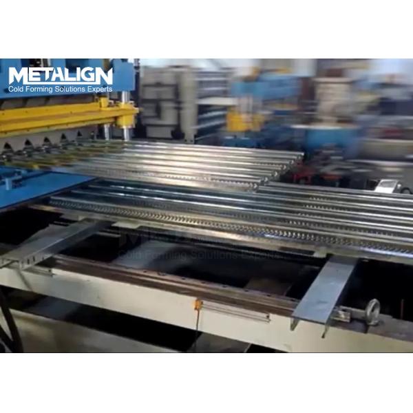 Quality Three Layer Embossed Floor Deck Roll Former For 0.8–1.2mm Galvanized Steel for sale