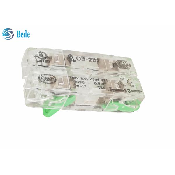 Quality Universal Wire And Cable Connector Push In Terminal Blocks 2 Way 32A 450V for sale