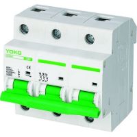 Quality SG6H 125 Amp 4 Pole MCB 3 Pole 63A 6KV 35mm Din Rail Installation for sale