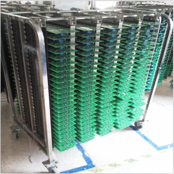 Quality Stainless Steel Trolley Double Flashboard Pcb Storage Rack for sale