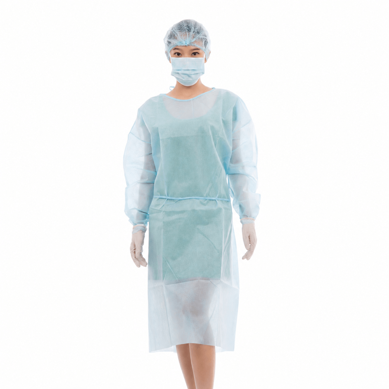 Quality Disposable Medical Use Non-Woven Or SMS Material Isolation Gowns With Elastic for sale