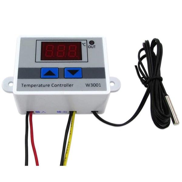Quality NTC10K Digital Display Temperature Controller 10A 12V 24V 110V~220V for sale