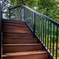 China Simple Design Outdoor Aluminium Railings Balcony / Stair Balustrade factory