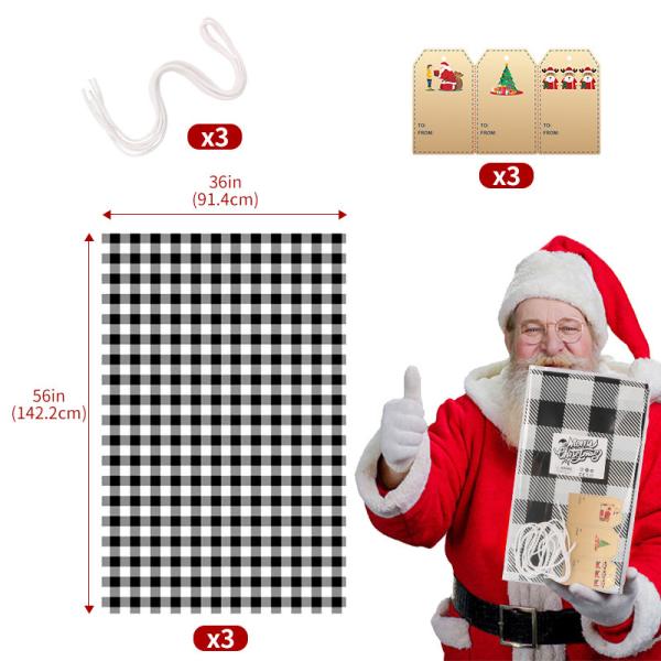 Quality 36x56 36x44 Inch LDPE Extra Large Christmas Gift Bags for sale