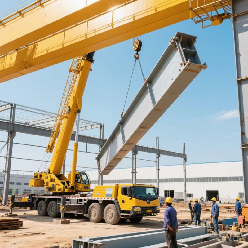 Completed steel structure warehouse installation