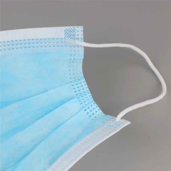 Quality Anti Viral Disposable Breathing Mask , Blue Earloop Medical Masks for sale