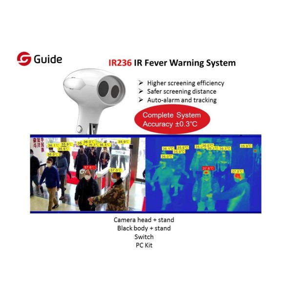 Quality Large Scale IR236 IR 0.3℃ Infrared Fever Screening System for sale