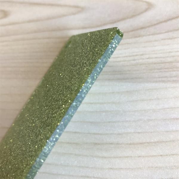 Quality Grass Green Sparkle Acrylic Sheet 3mm 4x8 Plexiglass Sheets Cut To Size for sale