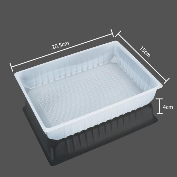 Quality White 0.65mm Food Grade Disposable Plastic Containers for sale