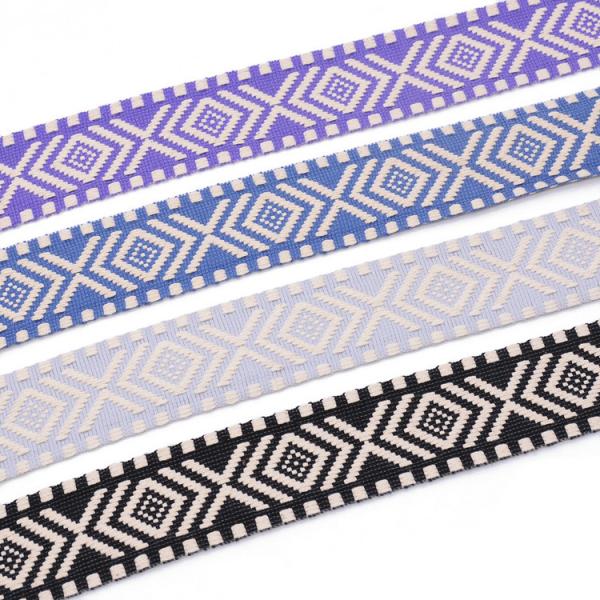 Quality Home Textile 4cm Polyester Jacquard Ribbon Trim for sale
