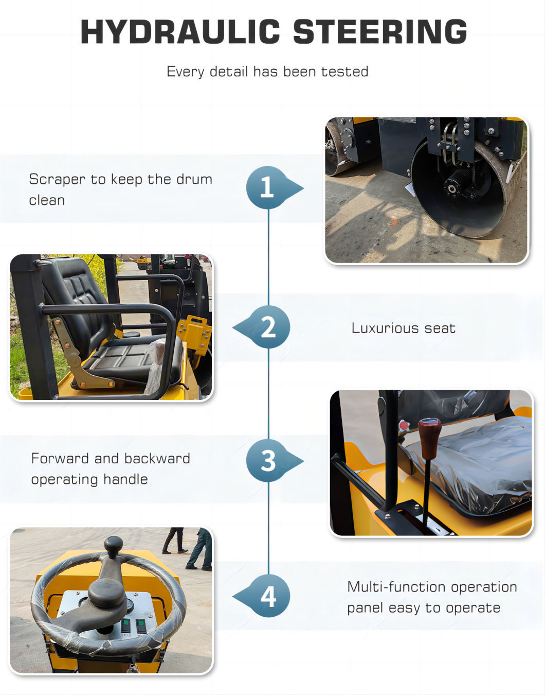 Mini Roller Road Roller Compactor New 790kg Single Drum Roller Vibratory Sell