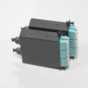 Quality OM3 Fiber Cassette Module Cabling Solution 12F MTP To SC Multi Mode for sale