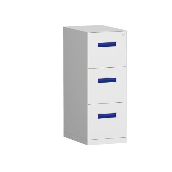 Quality 5mm Edge Vertical 3 Drawer Filing Cabinet Vertical Steel Filing Cabinet With for sale