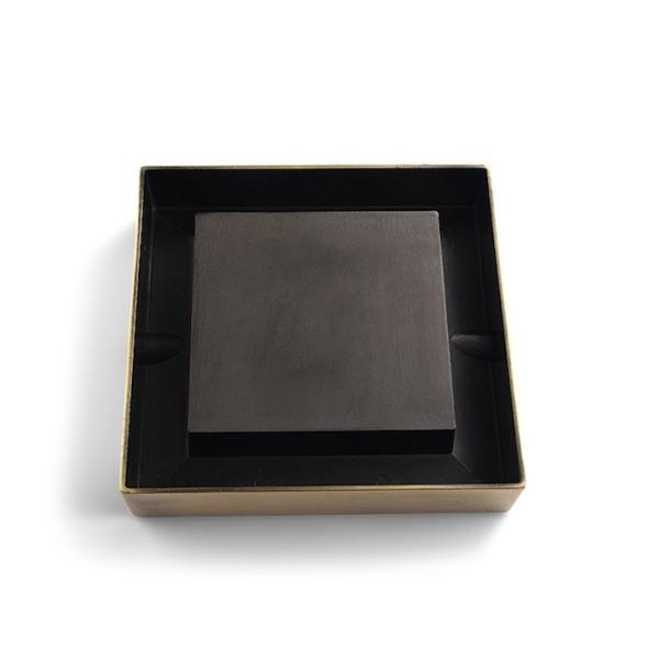 Quality Classical Square Bronze Color Plating Metal Pocket Ashtray lightweight for sale