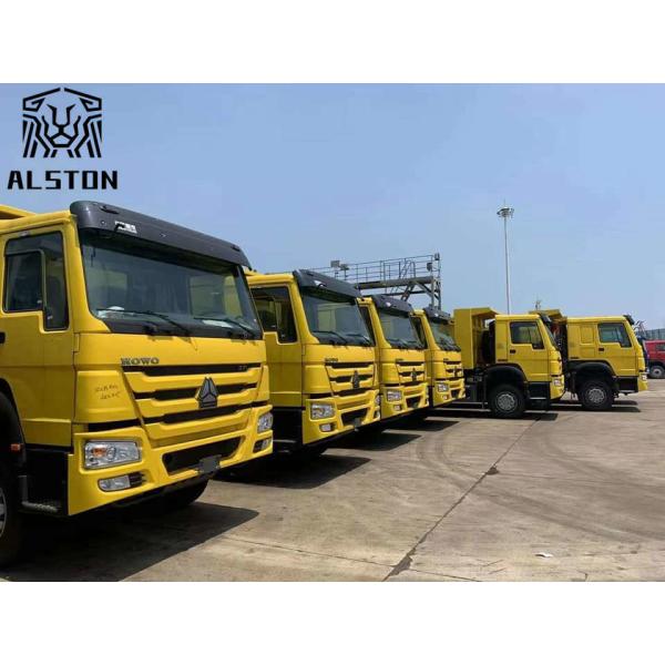 Quality Used Sinotruk Howo Dump Trucks 375hp Left Hand Driving for sale