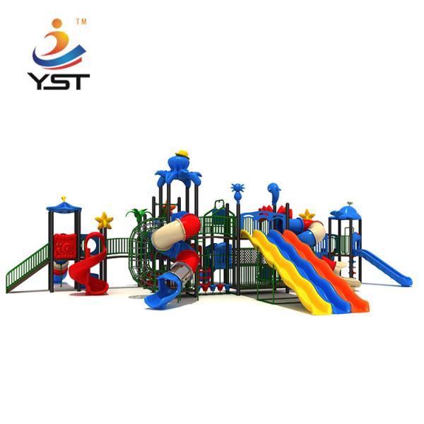Quality Children outdoor playground combined slides for sale for sale