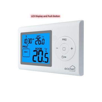 Quality Riseem White Color Digital Programmable Room Central Heating Thermostat With for sale